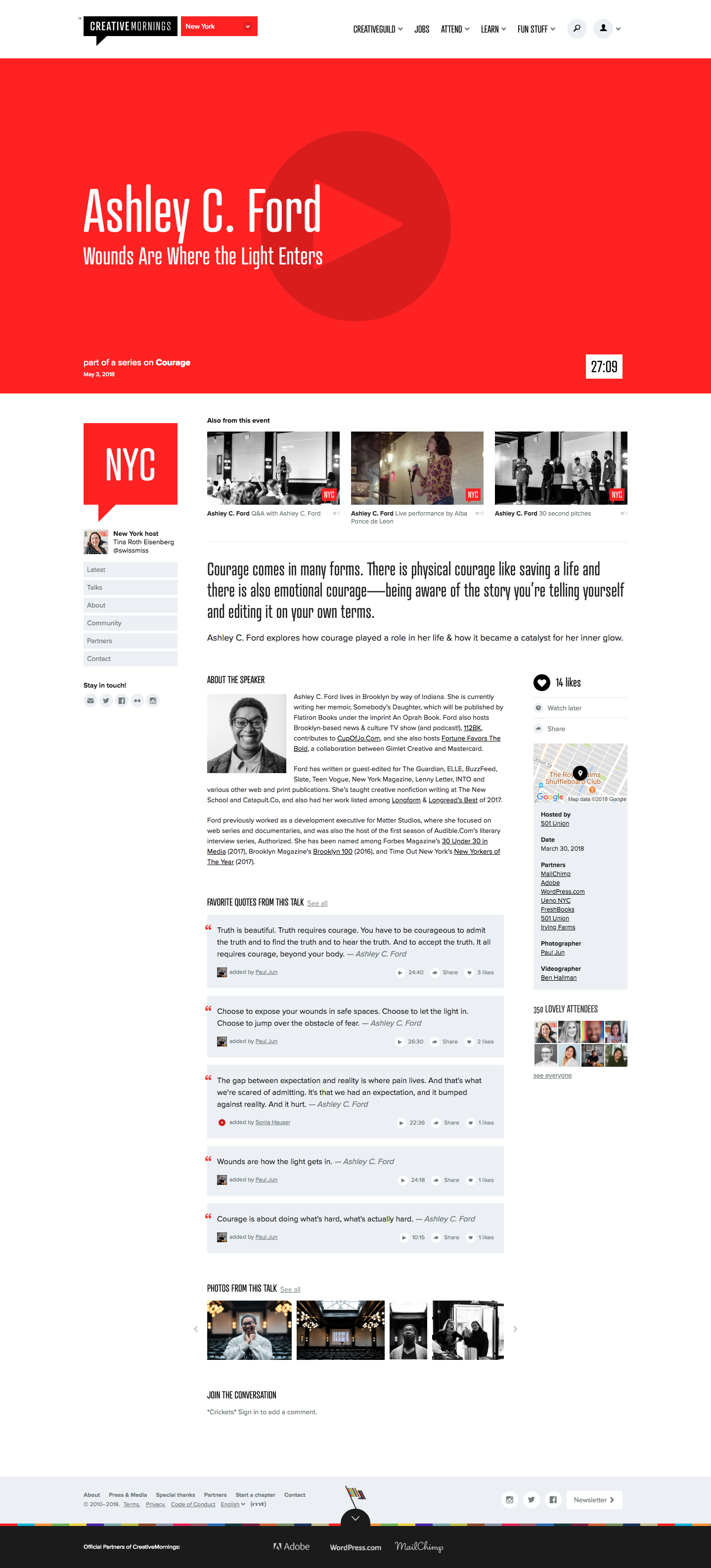 oak / CreativeMornings